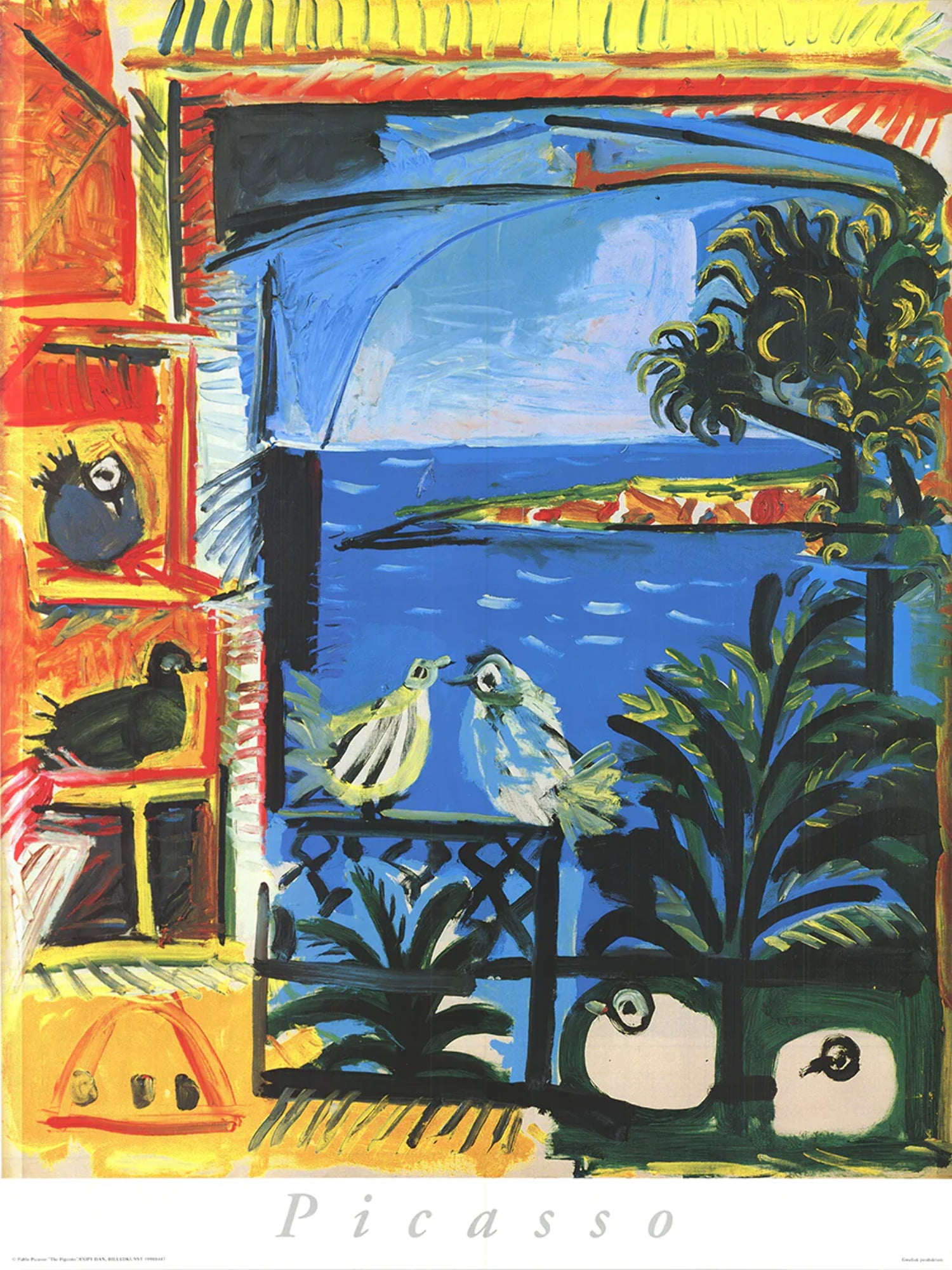 PABLO PICASSO The Pigeons, 1995 - Walmart.com
