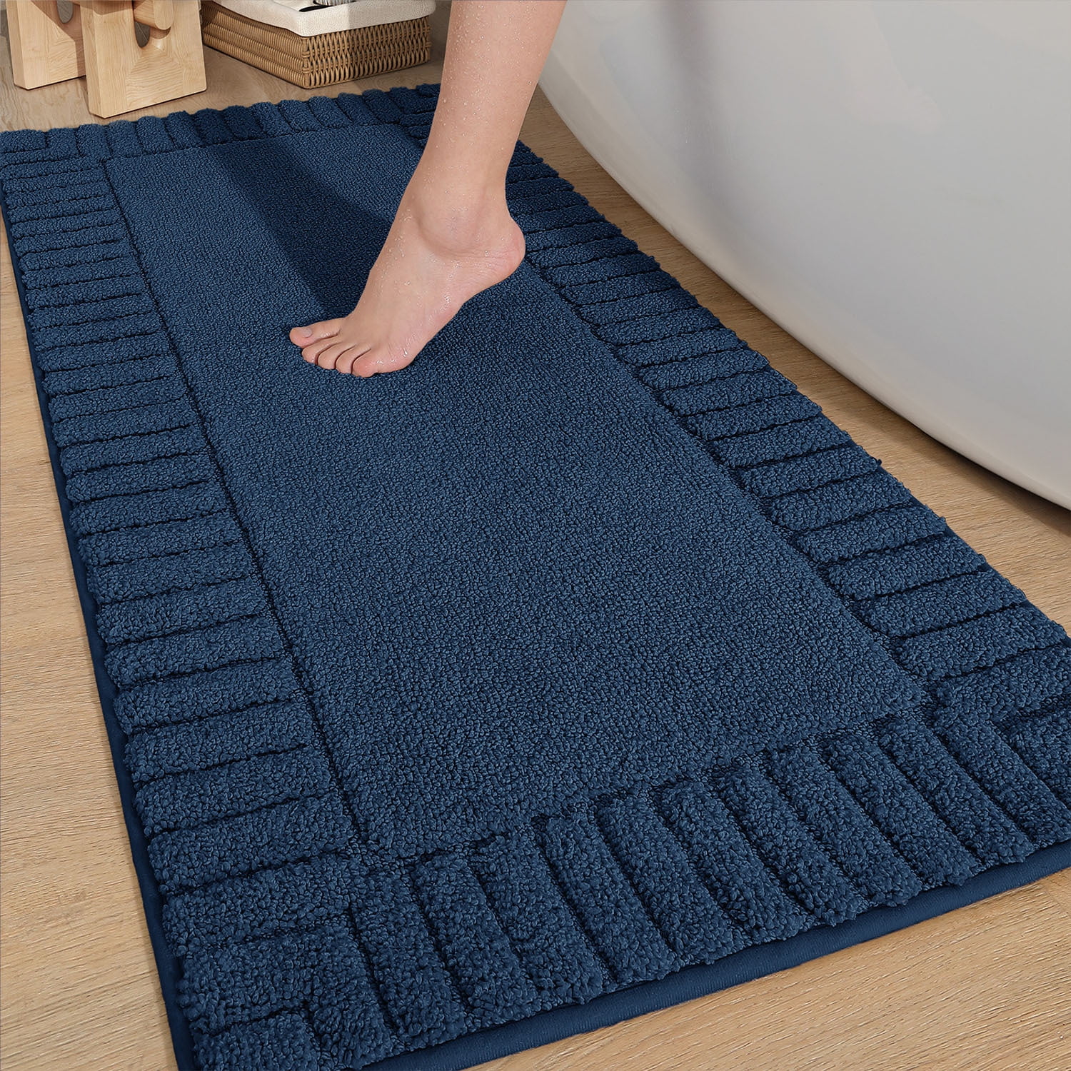 PABUBE Bathroom Rugs 24"x43", Absorbent Bath Mats Rugs for Bathroom ...