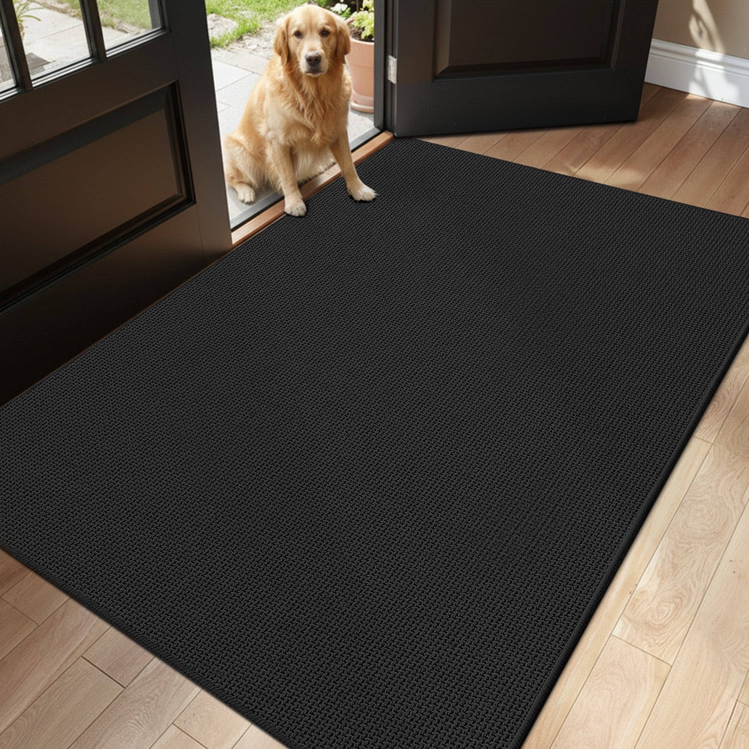 PABUBE Thin Indoor Doormat, Durable Dirt Trapper Entry Rug for Inside ...