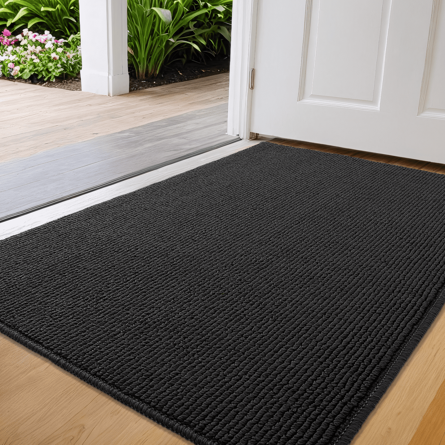 PABUBE Indoor and Outdoor Doormats, 17"x29" Front Door Rugs, Dirt ...