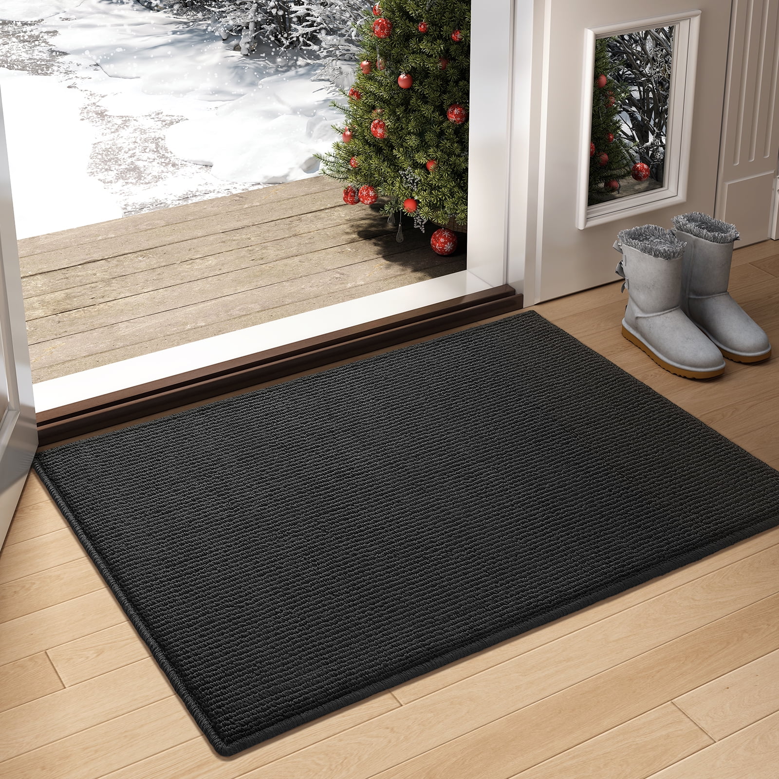 PABUBE Indoor and Outdoor Doormats, 17"x29" Front Door Rugs, Dirt ...
