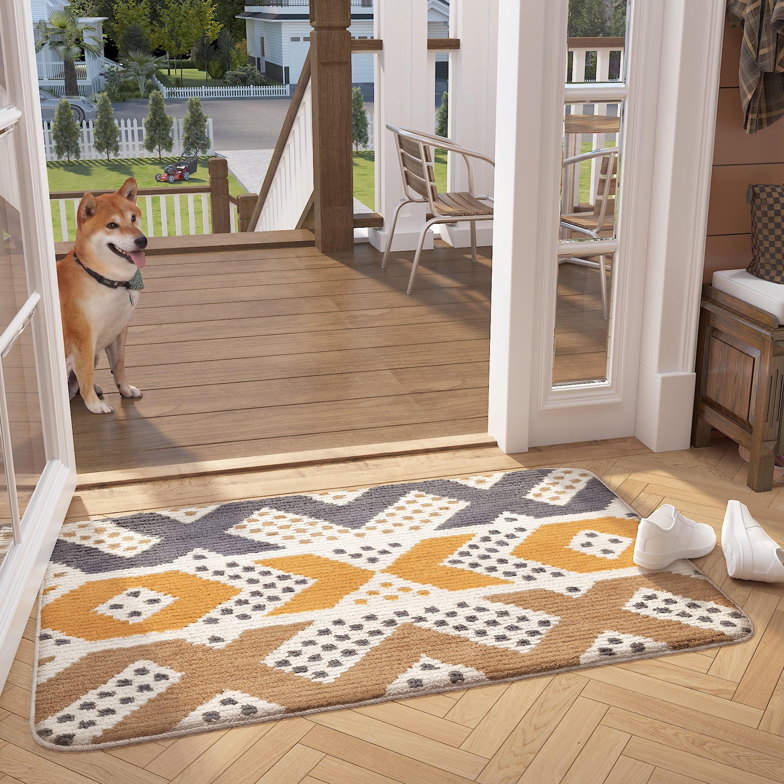 "PABUBE Low Profile Doormat, Absorbing Entry Mat for Inside and Outside ...