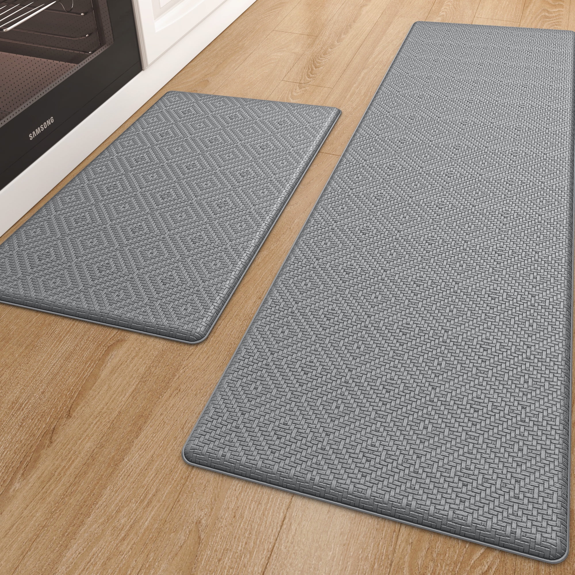 PABUBE Kitchen Rugs and Mats Anti Fatigue Cushioned, Non Slips Kitchen ...