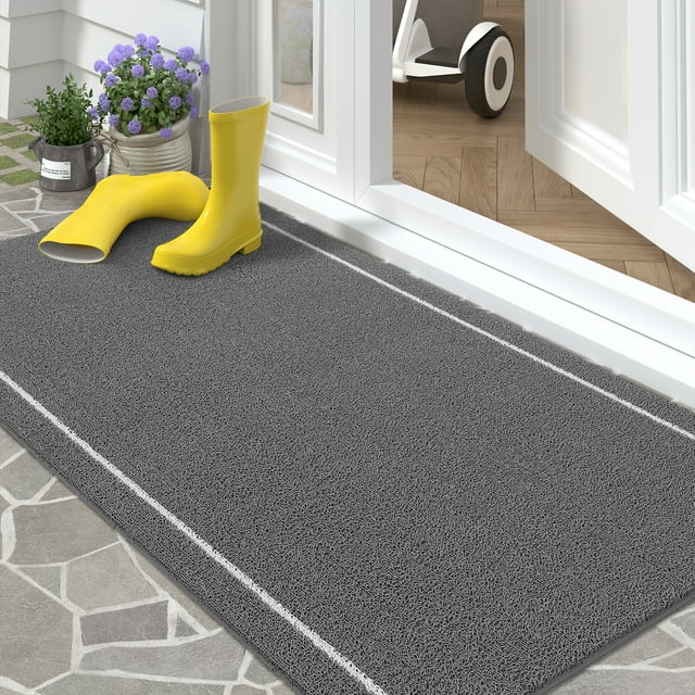 PABUBE Outdoor Doormat 35"x 59" Non Slip Doormat Absorbent Welcome Mat ...