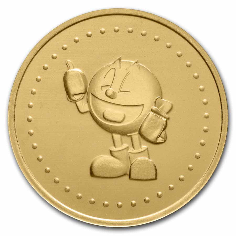 PAC-MAN Game Token - 1 oz Gold Slot Medal - Walmart.com