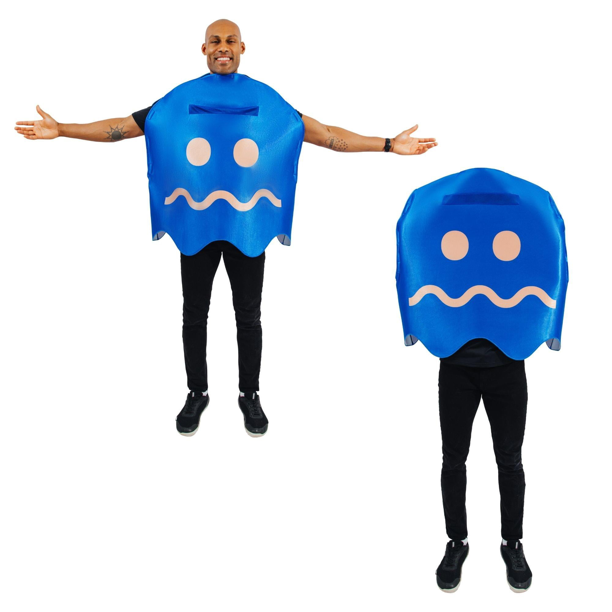 PAC-MAN TURN-TO-BLUE Ghost Adult Costume | One Size Fits Most - Walmart.com