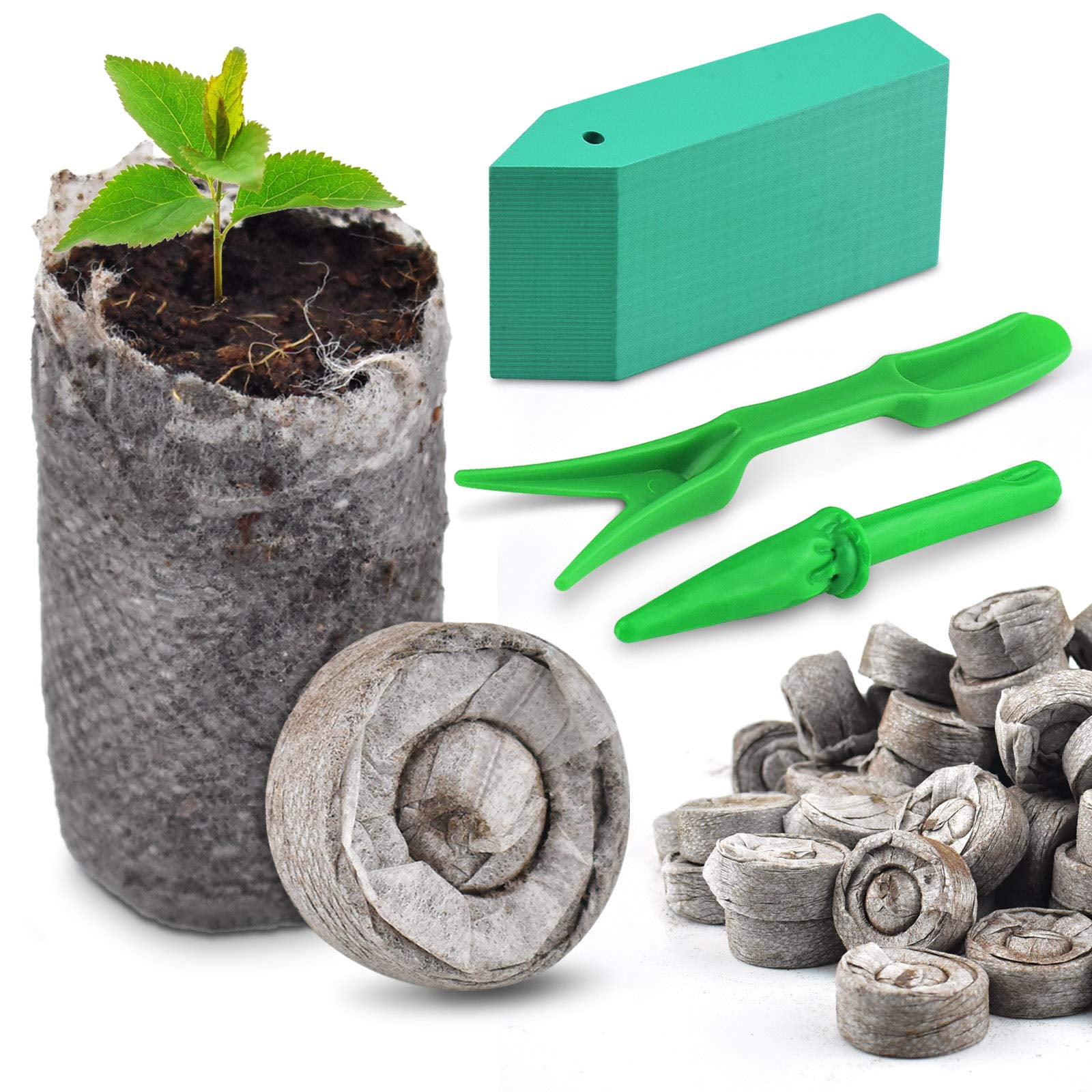 PACETAP 100 Pcs 40mm Peat Pellet BSL1 Seed Starter Soil, Compressed ...