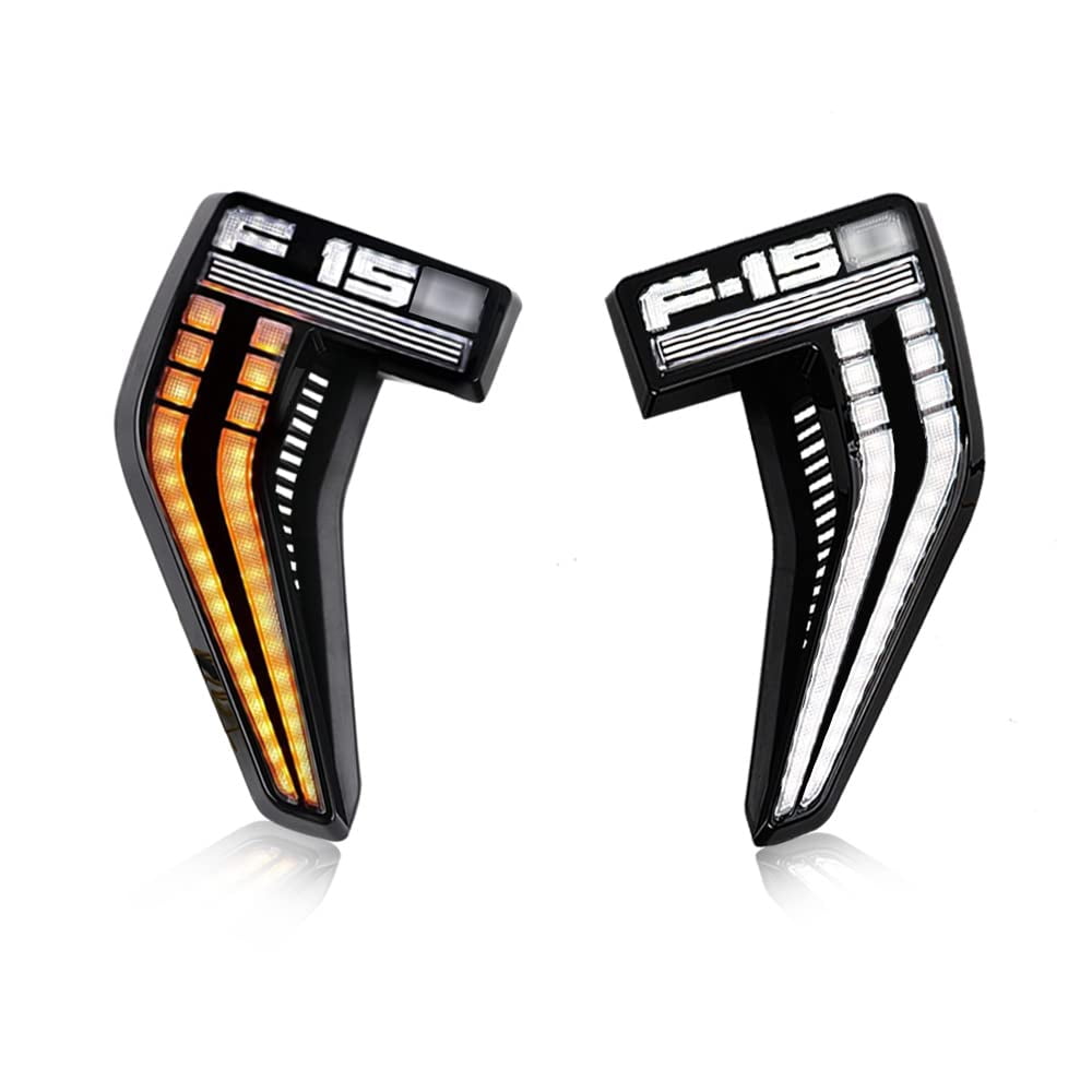 PACEWALKER LED Front Fender Side Marker Lights For Ford F150 2020 2021 ...