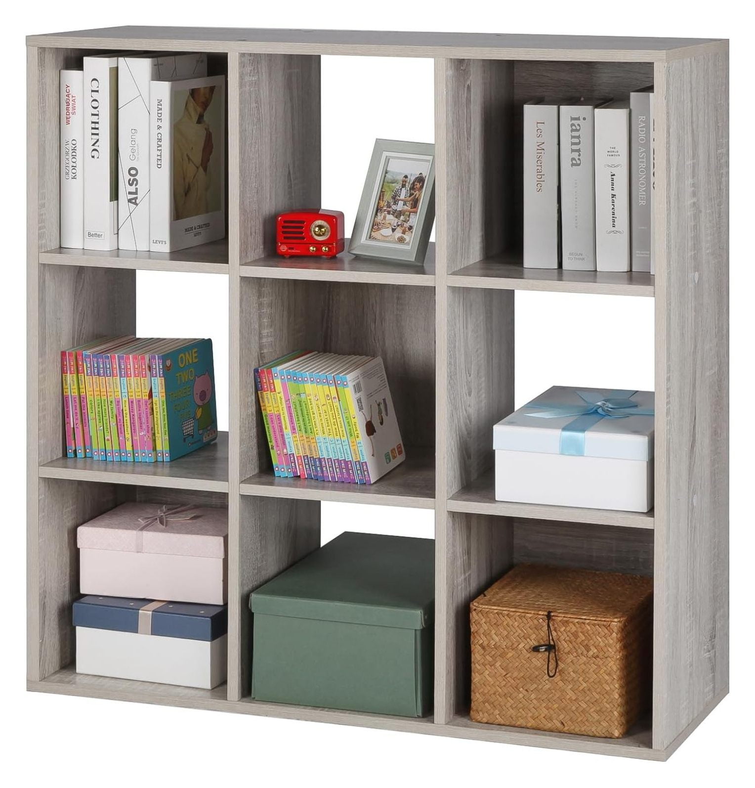 PACHIRA US 9-Cube Storage Organizer Bookshelf System, Unit Shelf ...