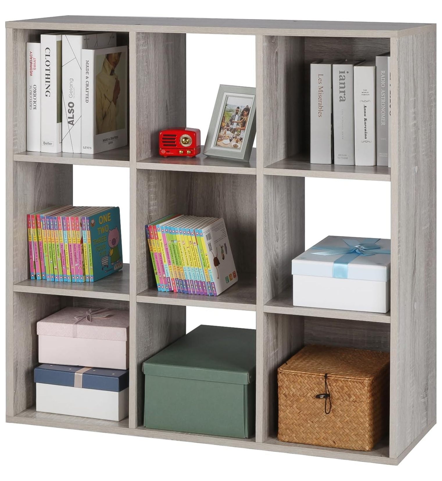 PACHIRA US 9-Cube Storage Organizer Bookshelf System, Unit Shelf ...