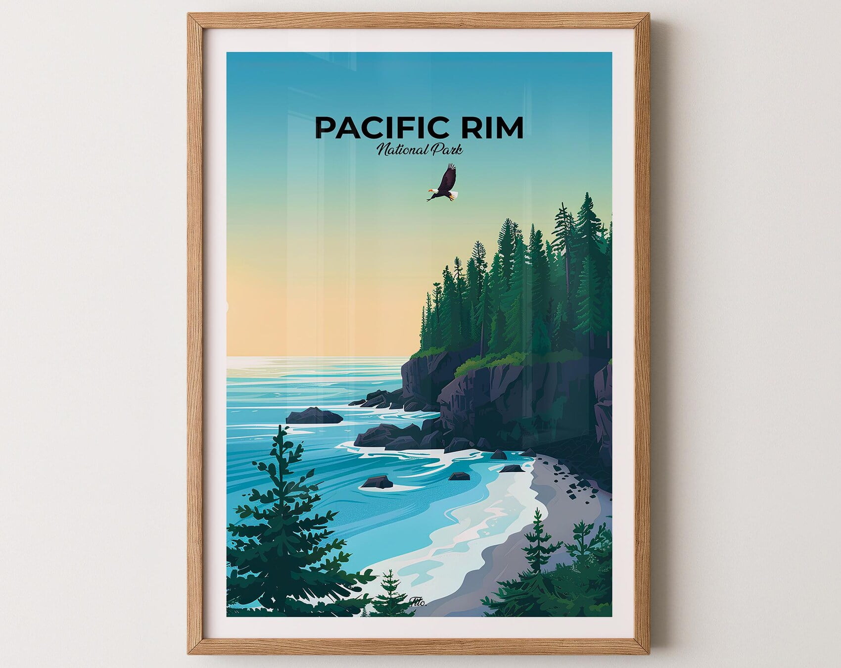 PACIFIC RIM Poster, Pacific Rim Travel Poster, Pacific Rim Art Print ...
