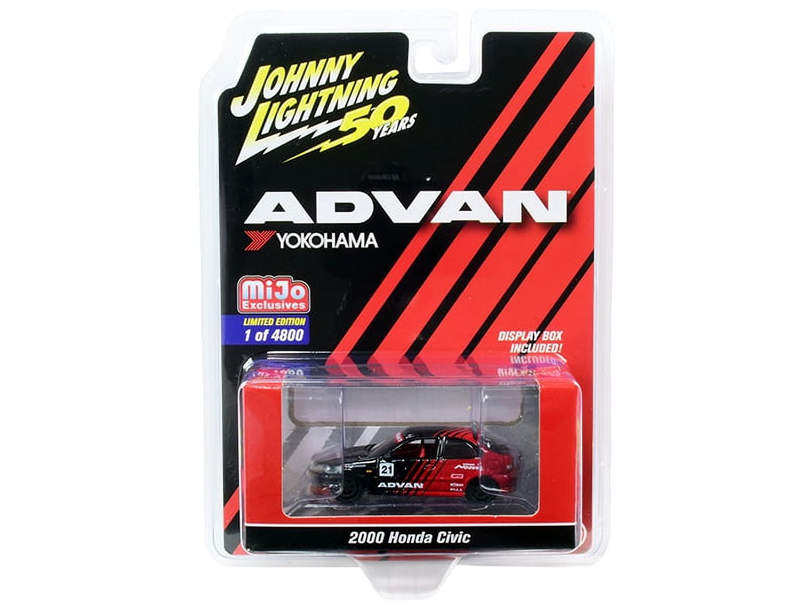 PACK OF 2 - "2000 Honda Civic #21 ADVAN Yokohama"" ""Johnny Lightning ...
