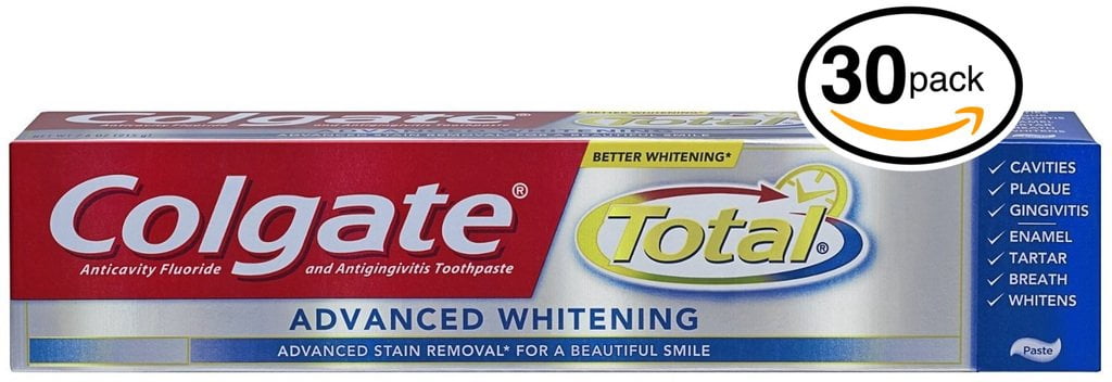 (PACK OF 30 TUBES) Colgate Total ADVANCED TOOTH WHITENING Toothpaste ...