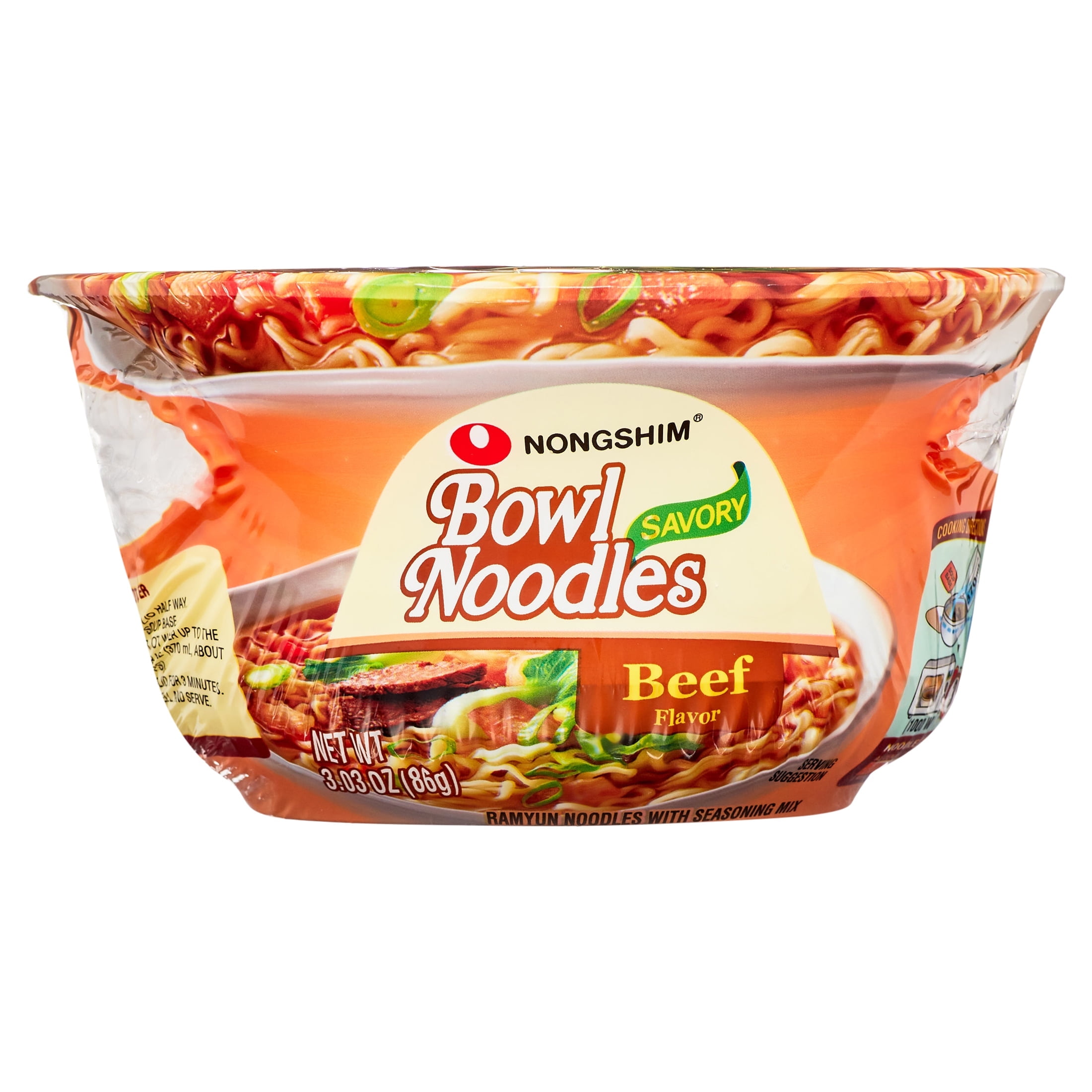 Nongshim, Bowl Noodle Savory Beef Ramyun Ramen Noodle Soup Bowl,pk1 ...