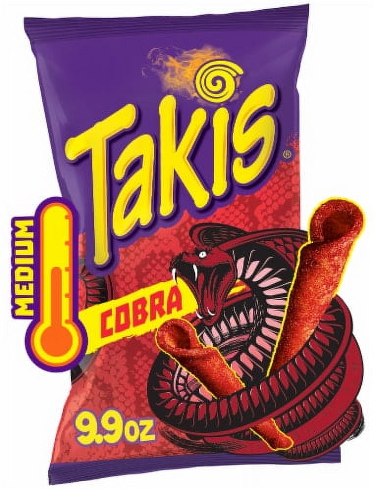 Takis Cobra Worcestershire Sauce Tortilla Chips, Rolled Corn Chips ...