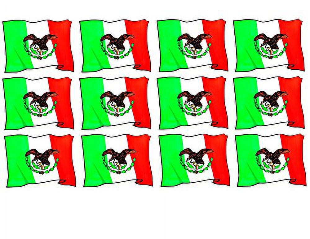 PACK OF 12 MEXICO MAGNETS, Twelve 4"x6" Waving Mexico Magnet; 4 x 6 ...