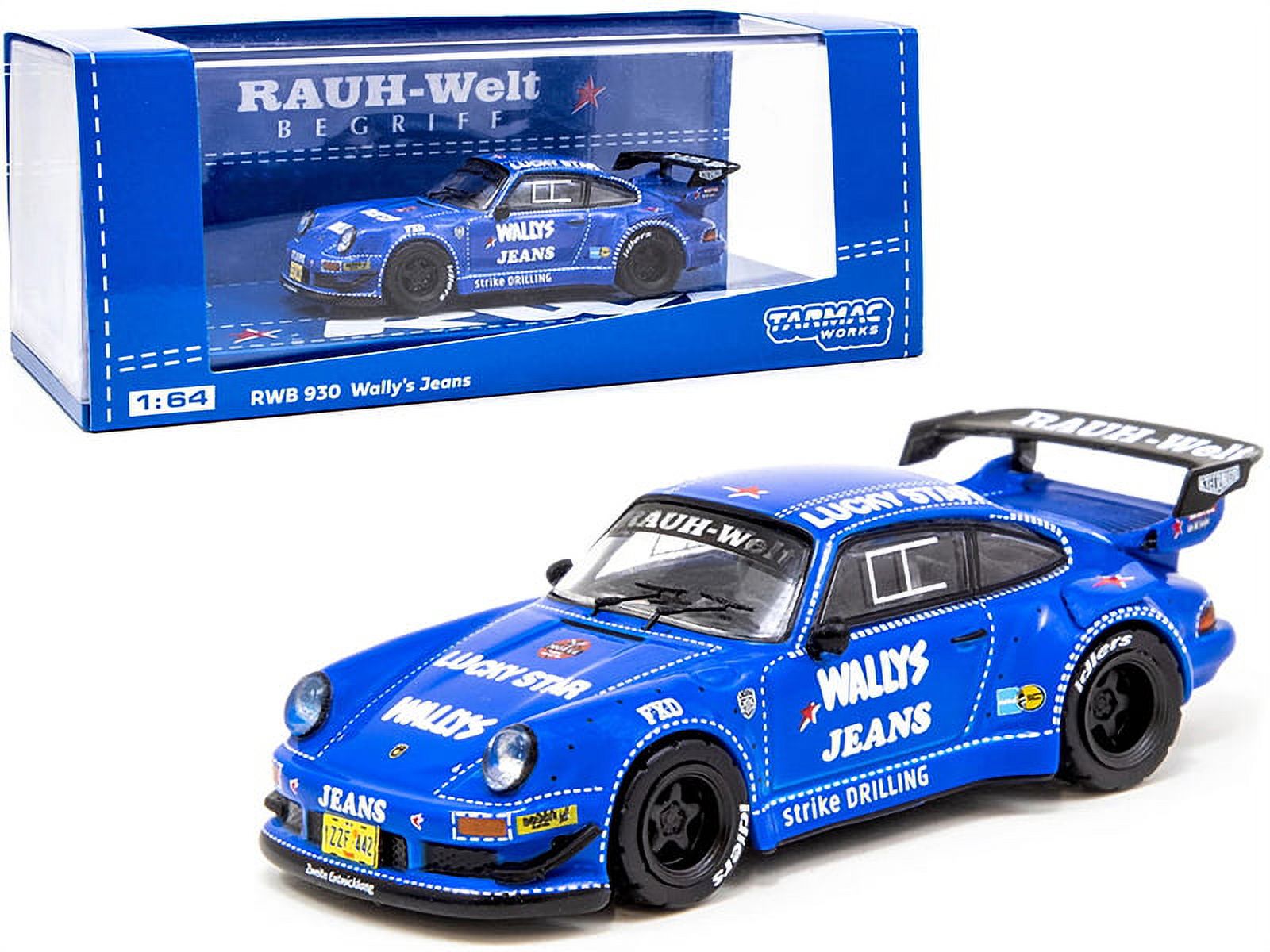 PACK OF 2 - "Porsche RWB 930 Wally's Jeans"" Blue ""RAUH-Welt BEGRIFF ...