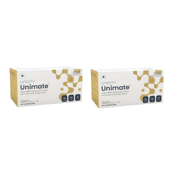 PACK OF 2 X UNICITY UNIMATE LEMON GINGER (10 SACHETS) - Walmart.com