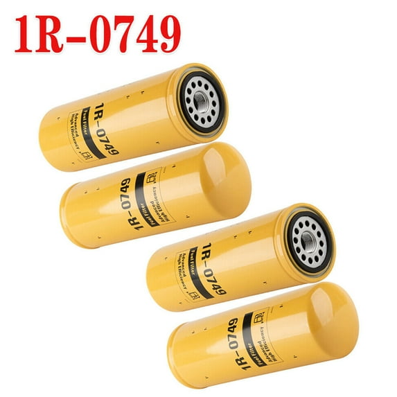 PACK OF 4 -- 1R0749 For Caterpillar / CAT Fuel Filter 1R-0749 BF7587 ...