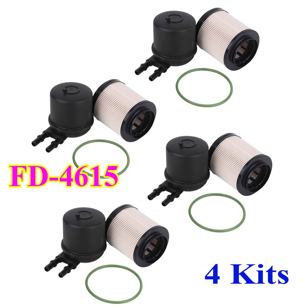 PACK OF 4 FD-4615 Fuel Filter For 2011-2016 Ford 6.7L V8 Diesel F250 ...