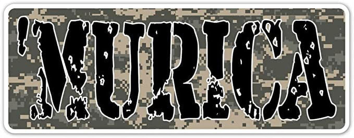 (PACK OF 5 STICKERS) US Army Uniform Camouflage Background ‘Murica ...