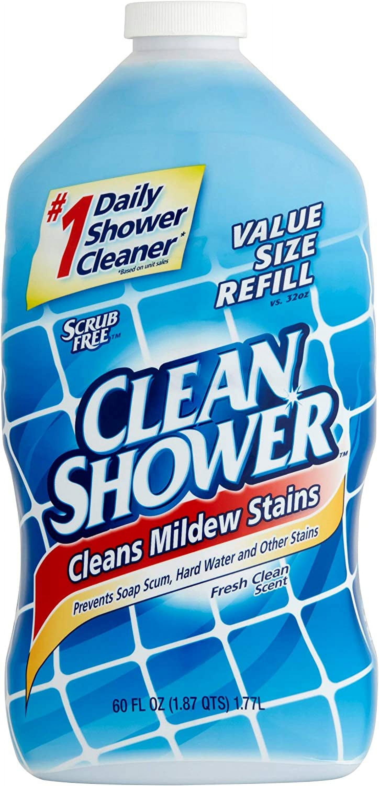 PACK OF 6 - Clean Shower Daily Shower Cleaner Refill, 60 fl oz ...