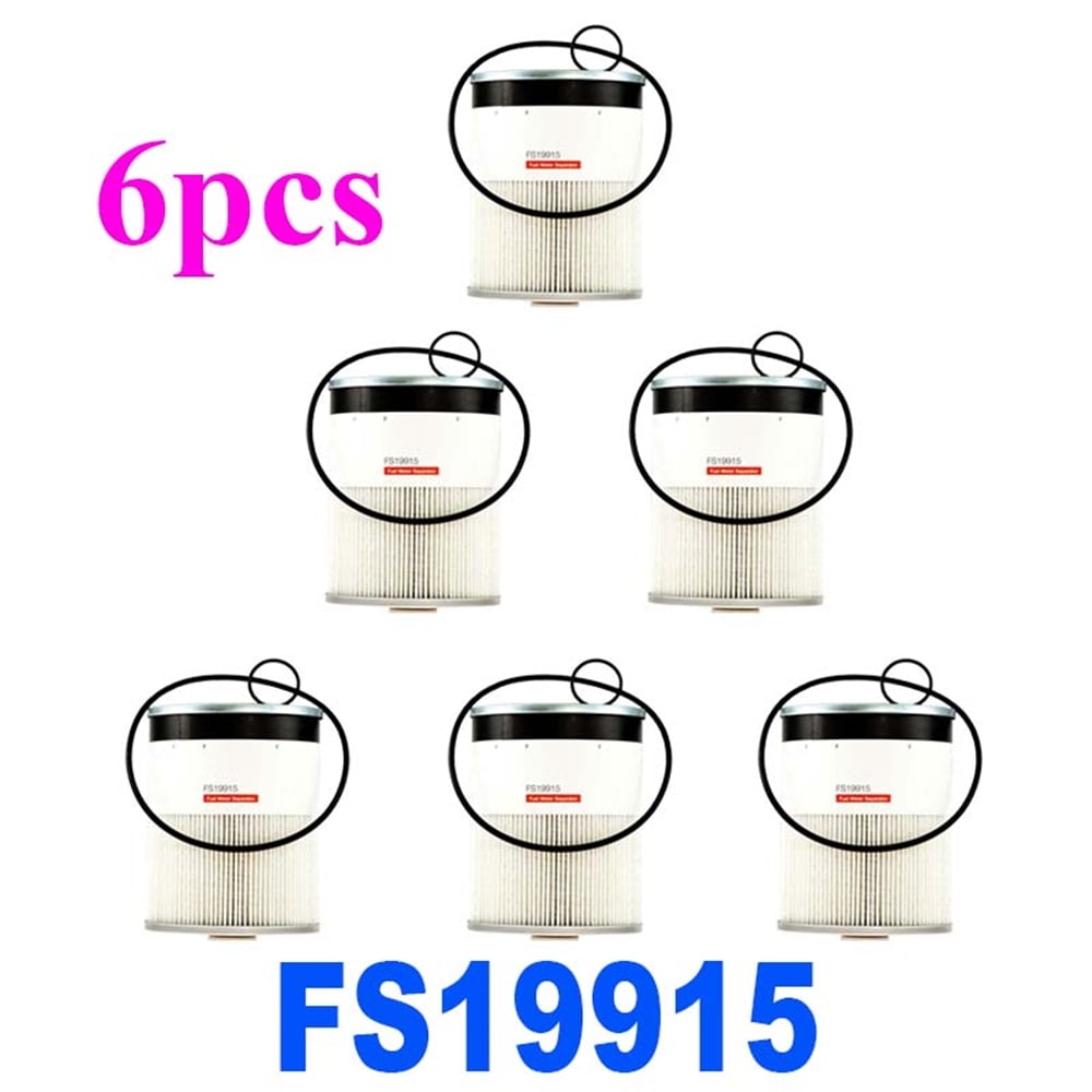 PACK of 6 Replacement Fuel Filter W/ Water Separator Kit FS19915 ...