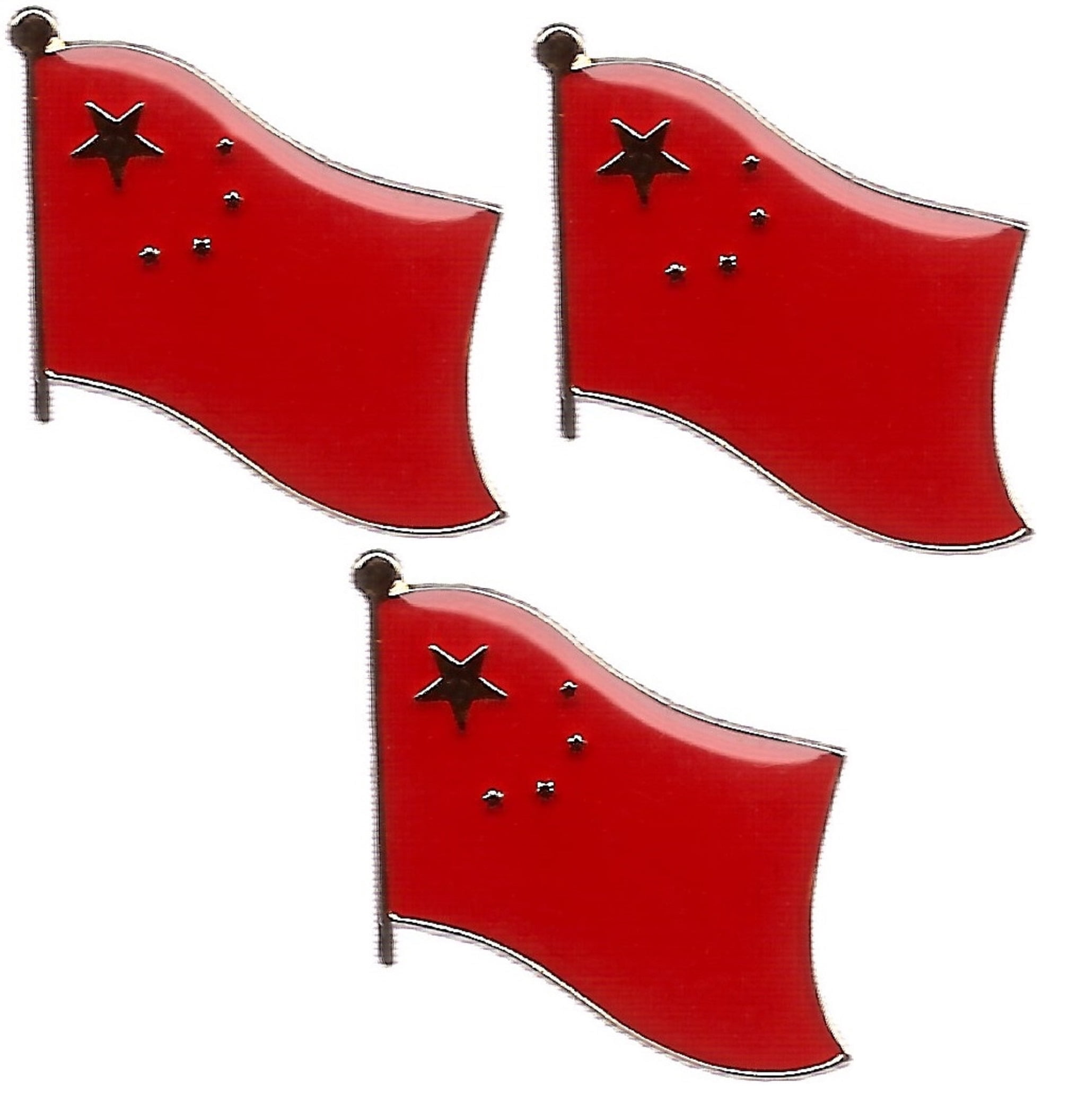 China Single Flag Lapel Pins, Pack of 3 - Walmart.com