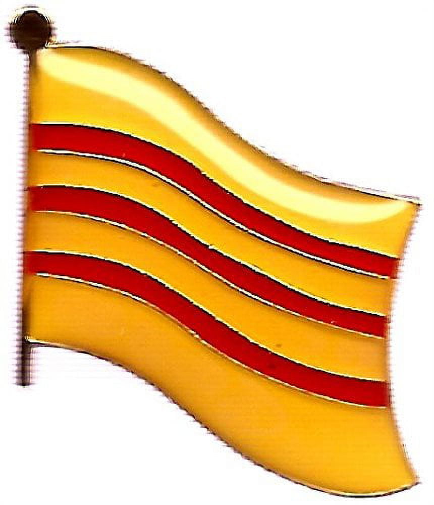 PACK of 50 South Vietnam Flag Lapel Pins, South Vietnamese Pin Badge ...