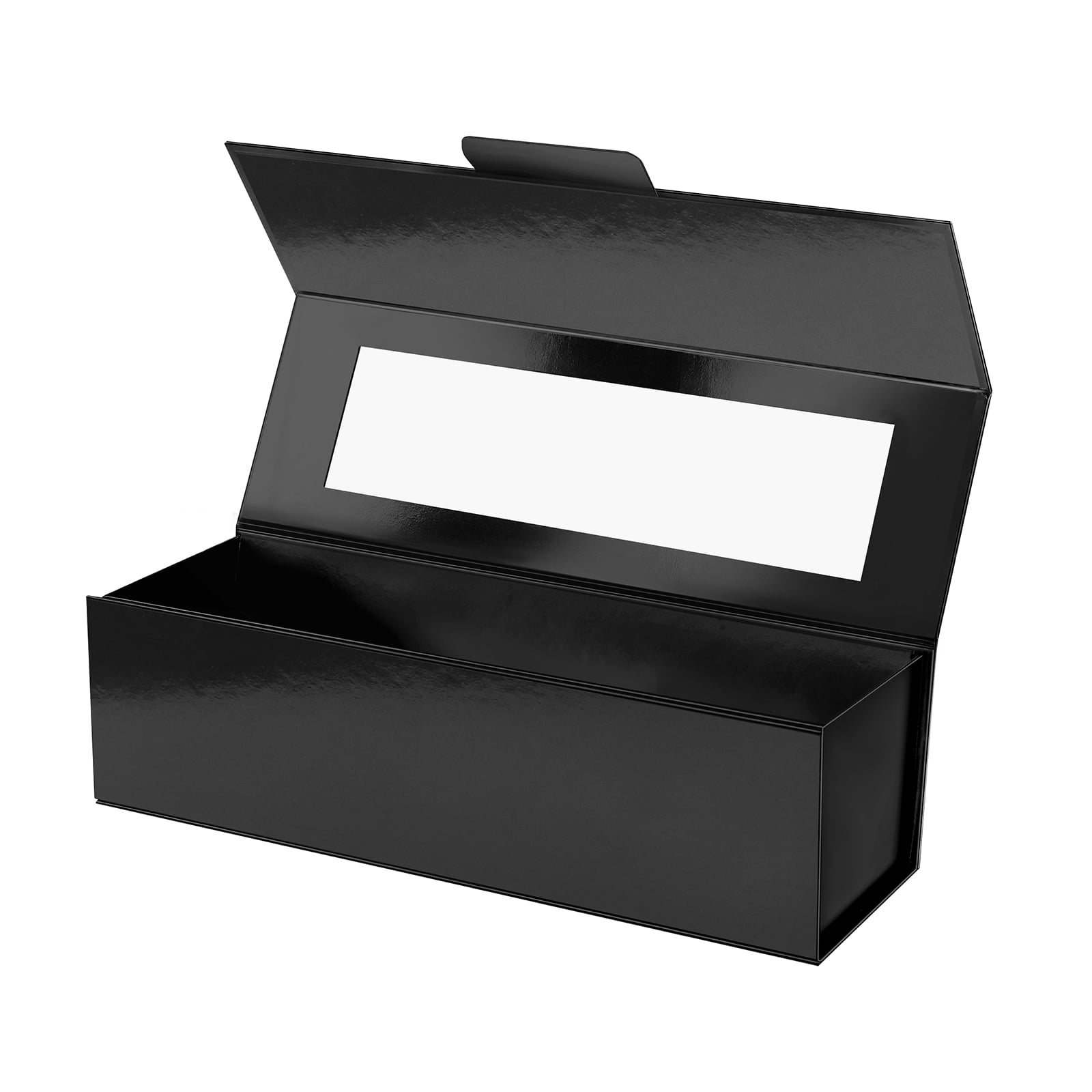 PACKHOME 2 Wine Gift Boxes with Window, Black Bottle Gift Boxes for ...