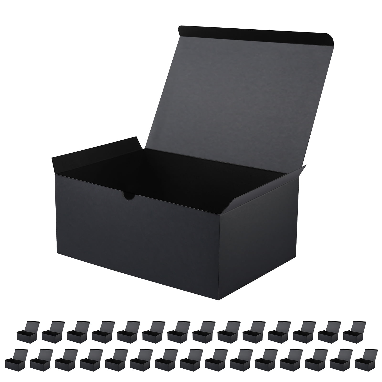PKGSMART Gift Boxes, 5 Black Gift Boxes with Magnetic Lids for ...