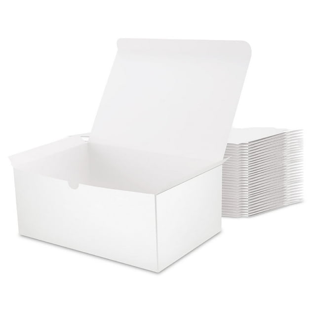 PACKHOME 30 White Gift Boxes with Lids, Paper Gift Boxes Bulk for ...