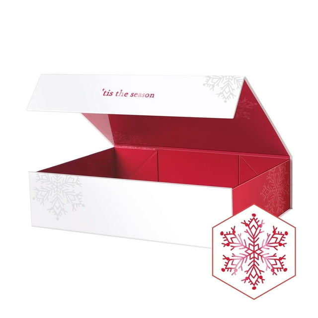 PACKHOME Gift Box 13x9.7x3.4 inches Large Red Gift Box with Magnetic ...
