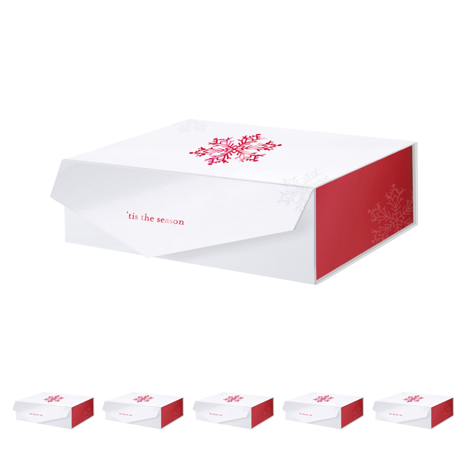PACKHOME 6 Christmas Gift Boxes 13.5x9x4.1 Inches, Large Gift Boxes ...