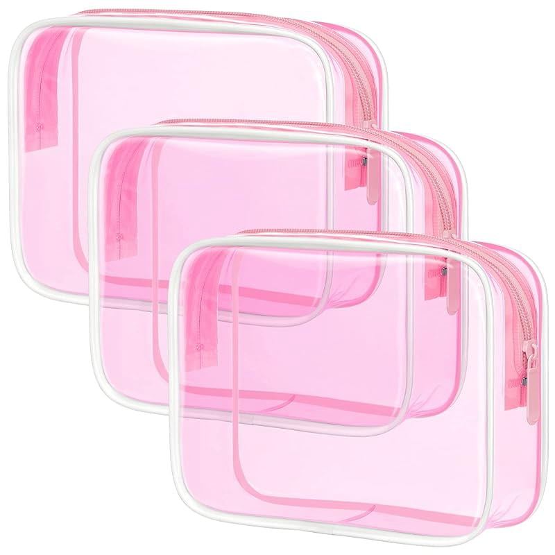 PACKISM Clear Toiletry Bag, 3 Pack TSA Approved Toiletry Bag Quart Size ...