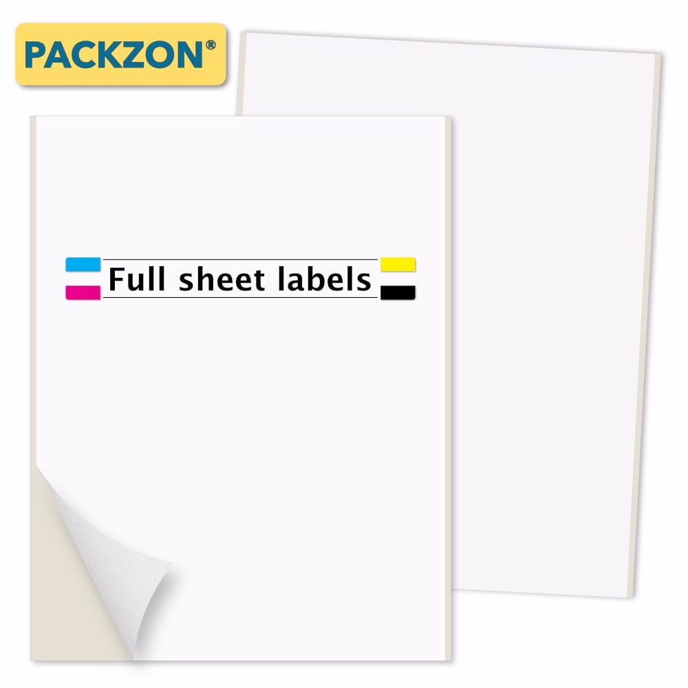 PACKZON Shipping Labels with Self Adhesive, Rounded Corner, For Laser ...