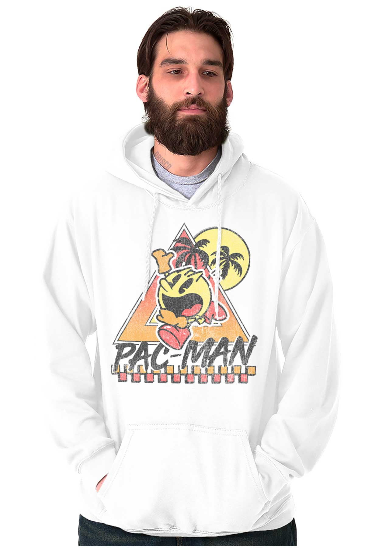 PACMAN Arcade Game Tropical Vacation Unisex Plus Fleece Graphic Hoodie ...