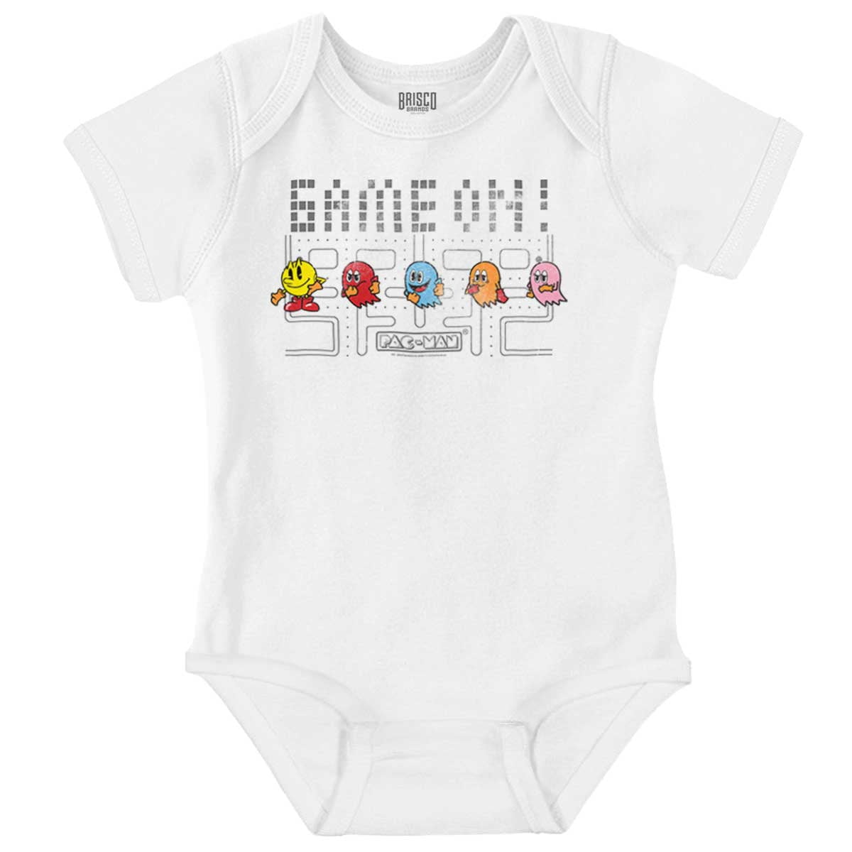 PACMAN Game On Ghost Squad Cool Romper Boys or Girls Infant Baby Brisco ...