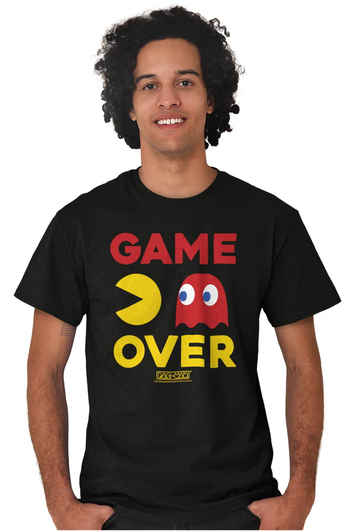 PACMAN Game Over Blinky Ghost Unisex Plus Size Graphic Tee Brisco ...