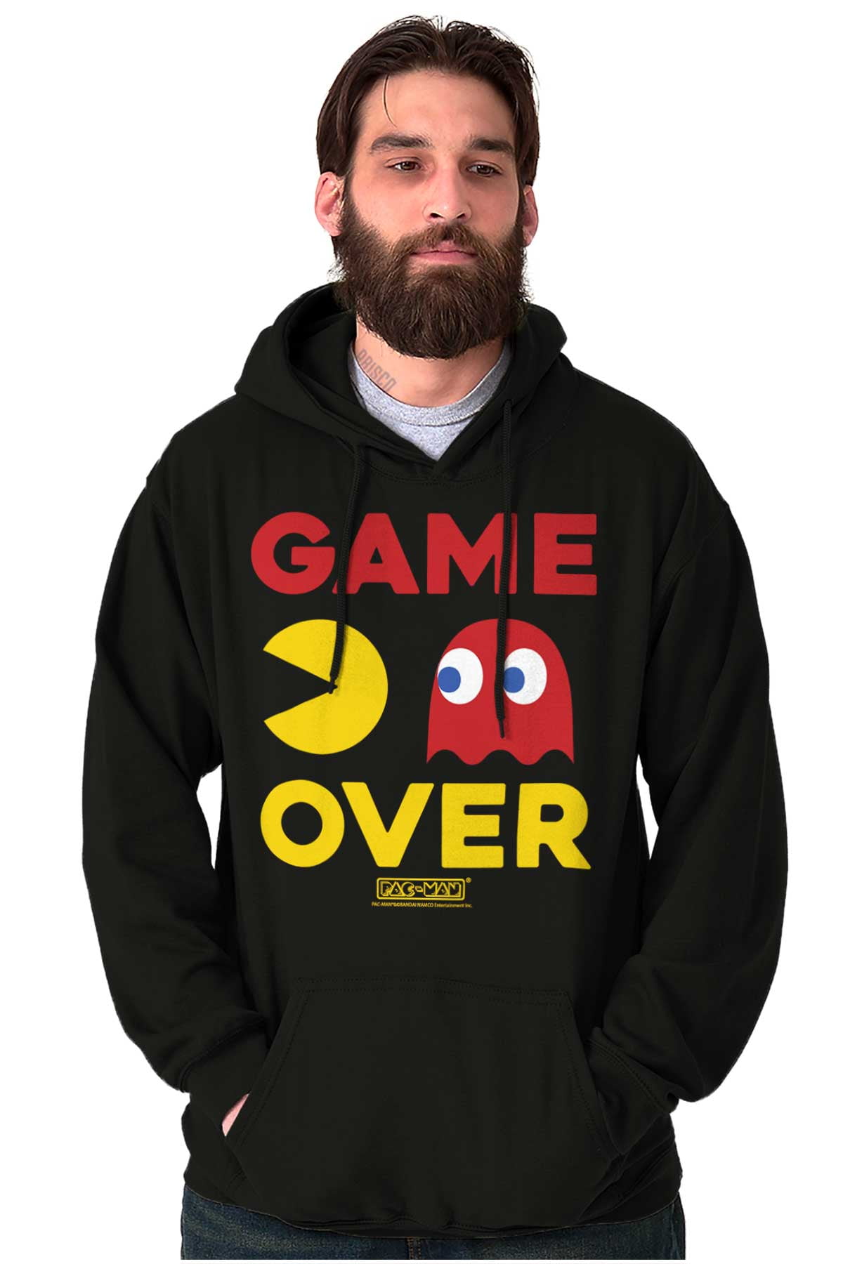 PACMAN Game Over Blinky Ghost Unisex Plus Size Hoodie Brisco Brands 3X ...