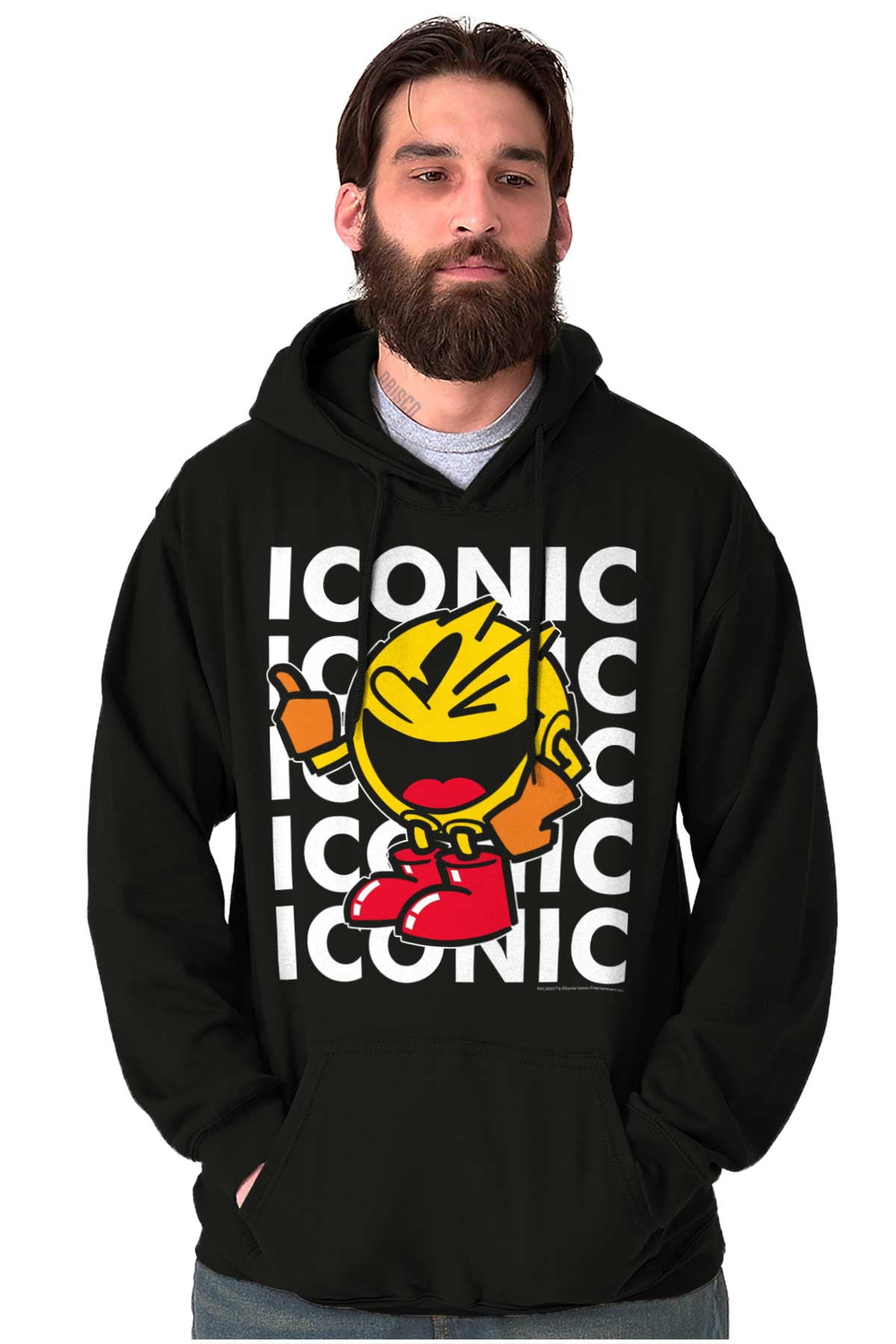 PACMAN Iconic Video Arcade Game Hoodie Sweatshirt Women Men Brisco ...