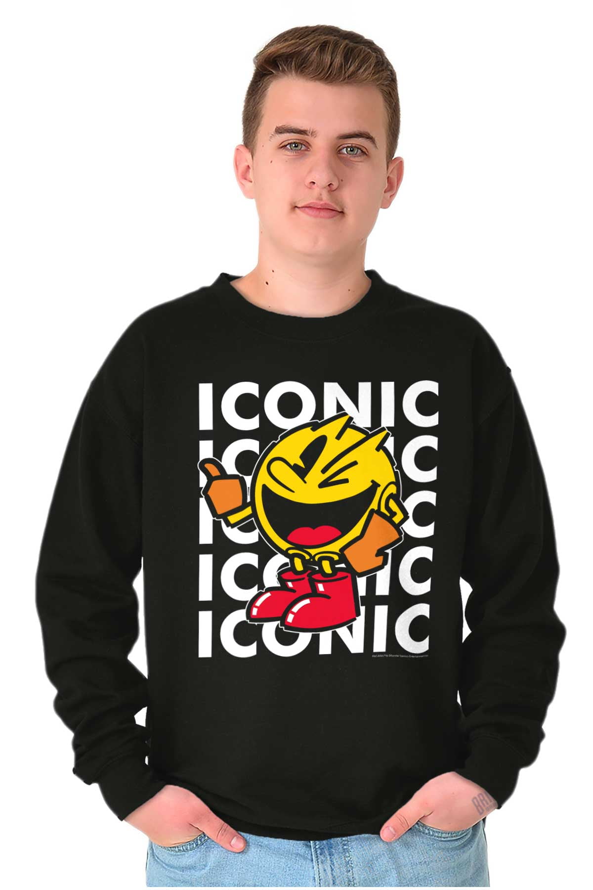 PACMAN Iconic Video Arcade Game Unisex Plus Size Sweatshirt Brisco ...