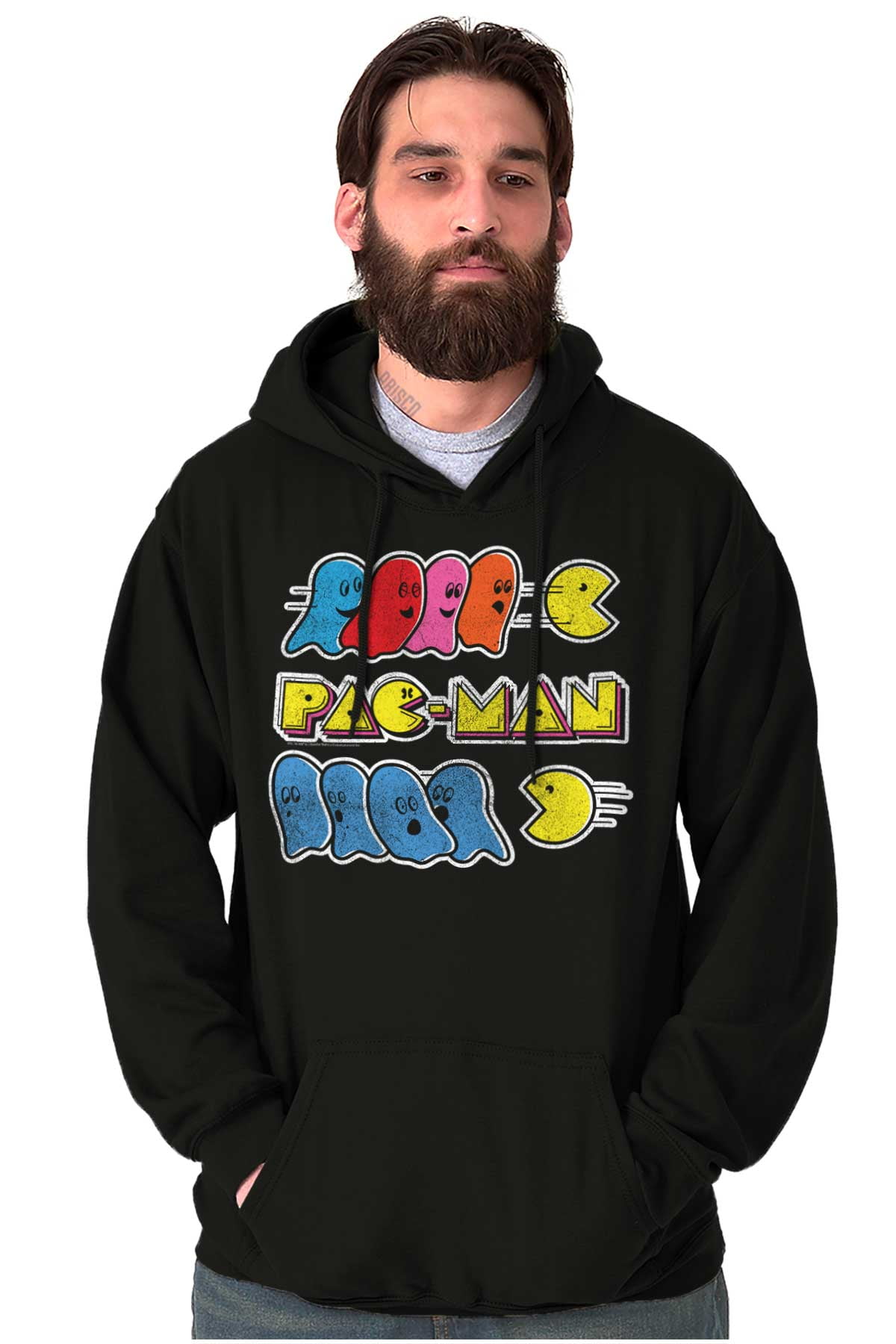 PACMAN Video Arcade Game Ghost Chase Unisex Plus Size Hoodie Brisco ...