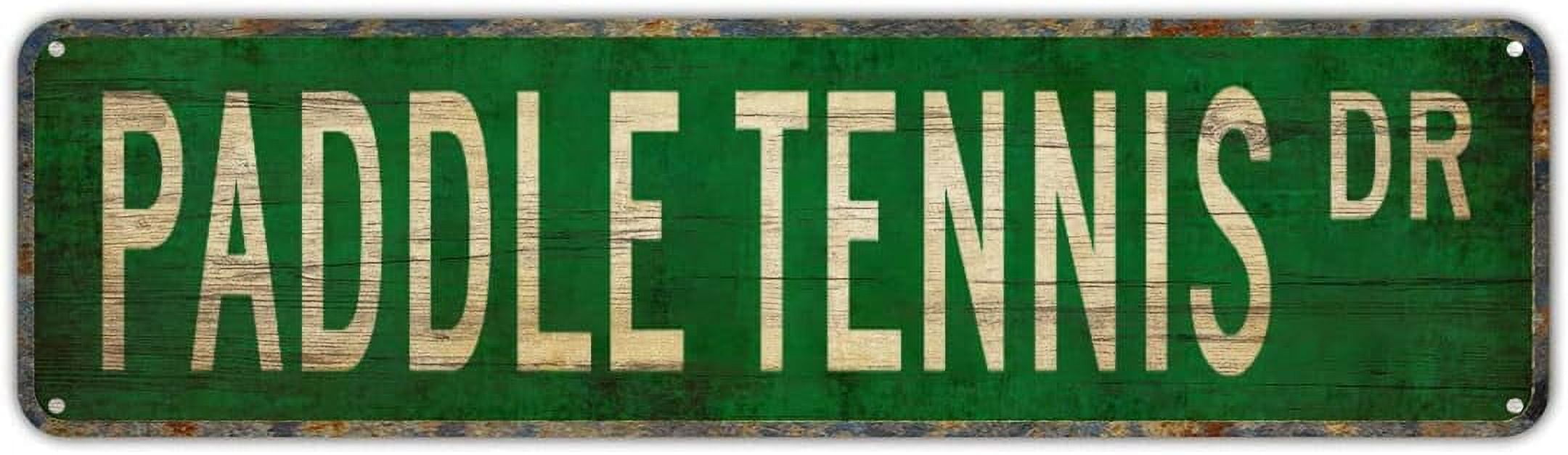 PADDLE TENNIS DR Vintage Signs Retro Tin Signs Art Plaque Aluminum Sign ...
