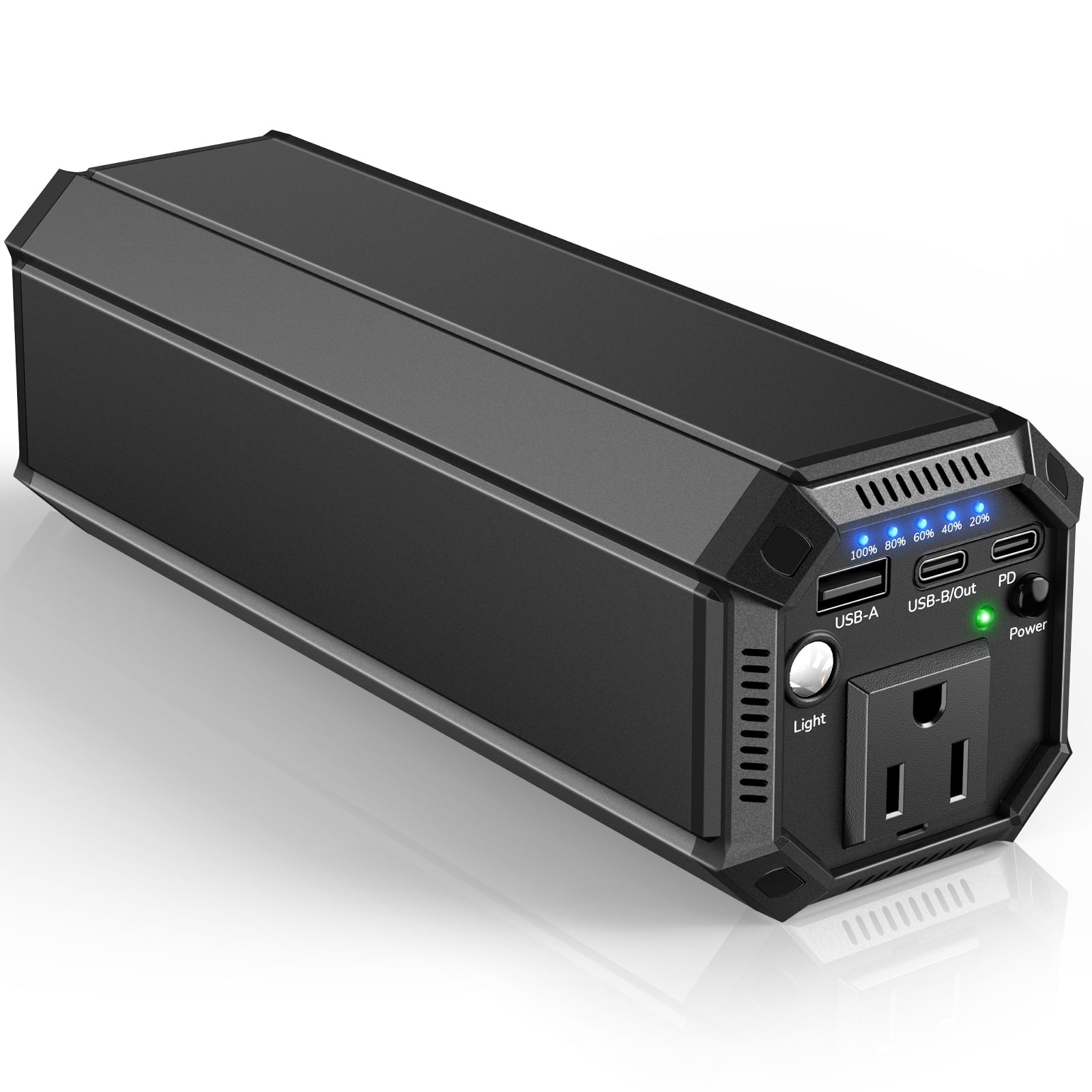 PADJYYUSZ N55 Portable Power Pack with Built-In Wall Plug, 31200 mAh ...