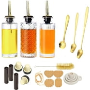 Hunnibi Glass Syrup Pourer - No Drip Dispenser for Pancakes, Maple ...