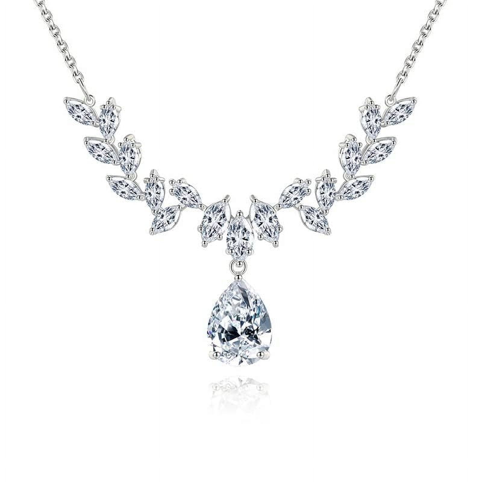PAENENPH 14K Gold Women's Necklace with Natural Crystal,Dainty Branch ...