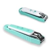 "GlossyEnd Ergonomic Rotary Nail Clipper, 360° Stainless Steel Blades ...