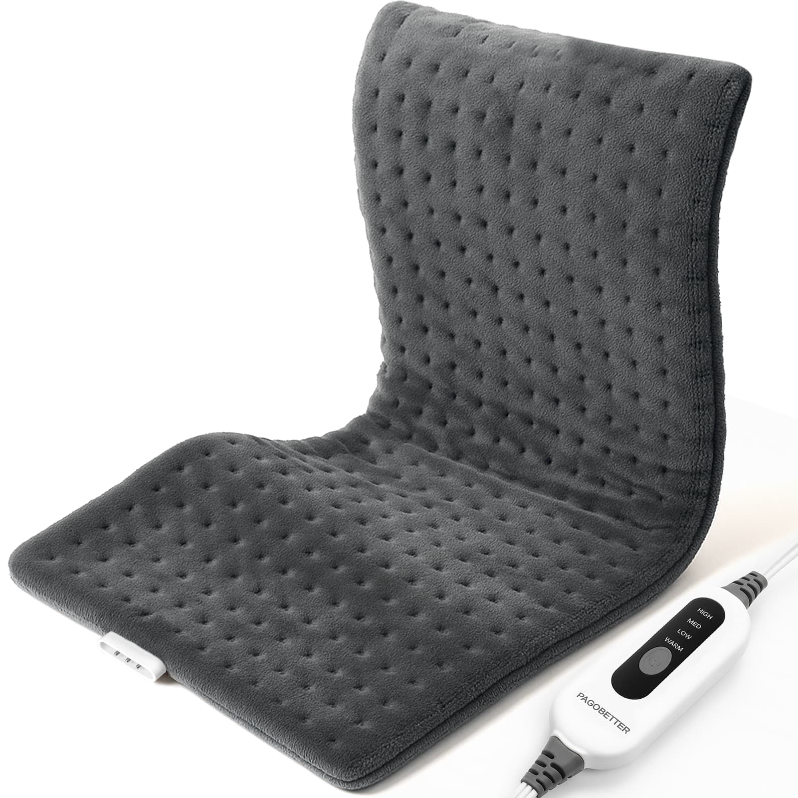 PAGOBETTER Electric Pad (12×24") , 4 Adjustable Settings, Auto Shut Off ...