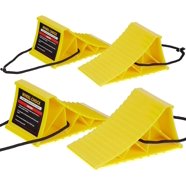 Hyper Tough Wheel Chock Heavy Duty Yellow Plastic - Walmart.com